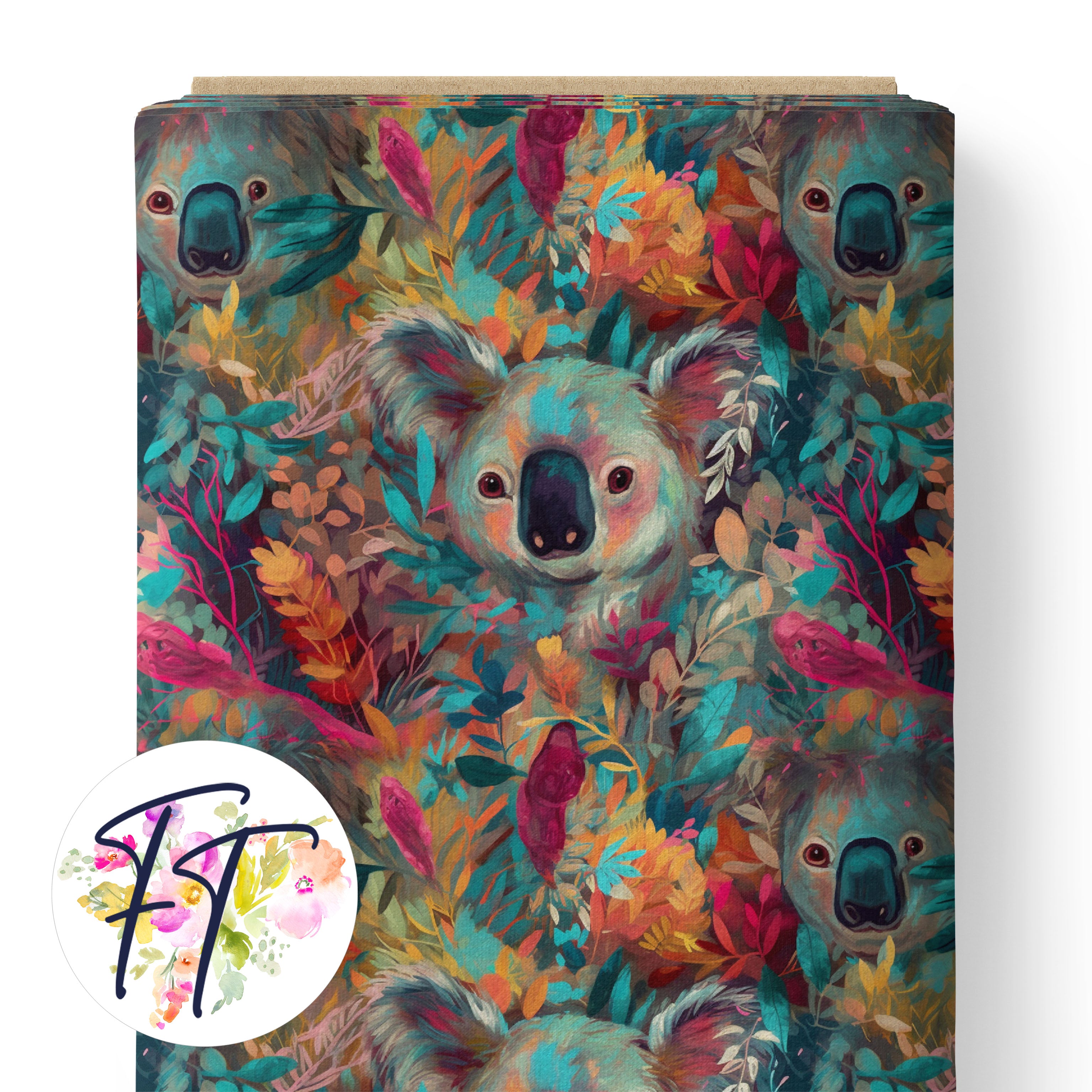 Buy Koala Wattle Cotton Fabric | Fabric Trove