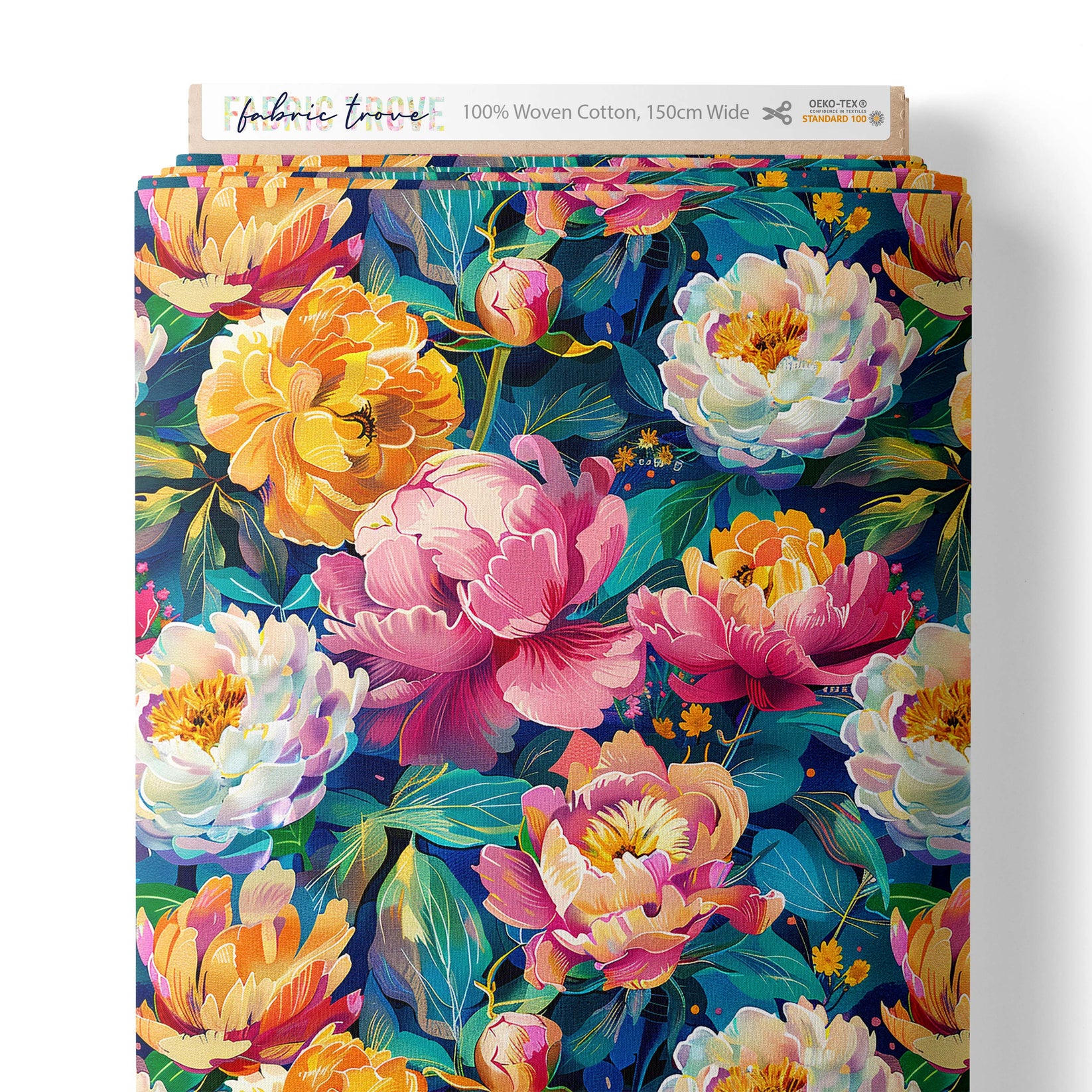 Buy Choon-Hee Floral Cotton Fabric | Fabric Trove