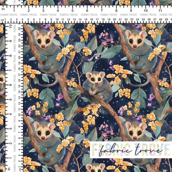 Dreaming In Possum Cotton Fabric 150cm | OEKO-TEX | Fabric Trove