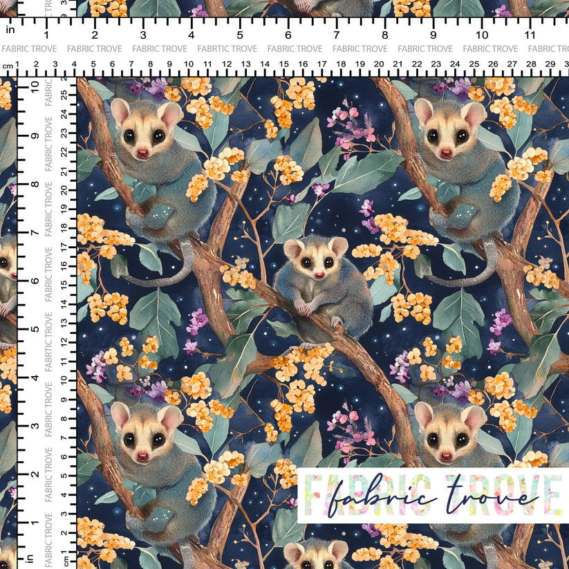 Dreaming In Possum Cotton Fabric 150cm | OEKO-TEX | Fabric Trove